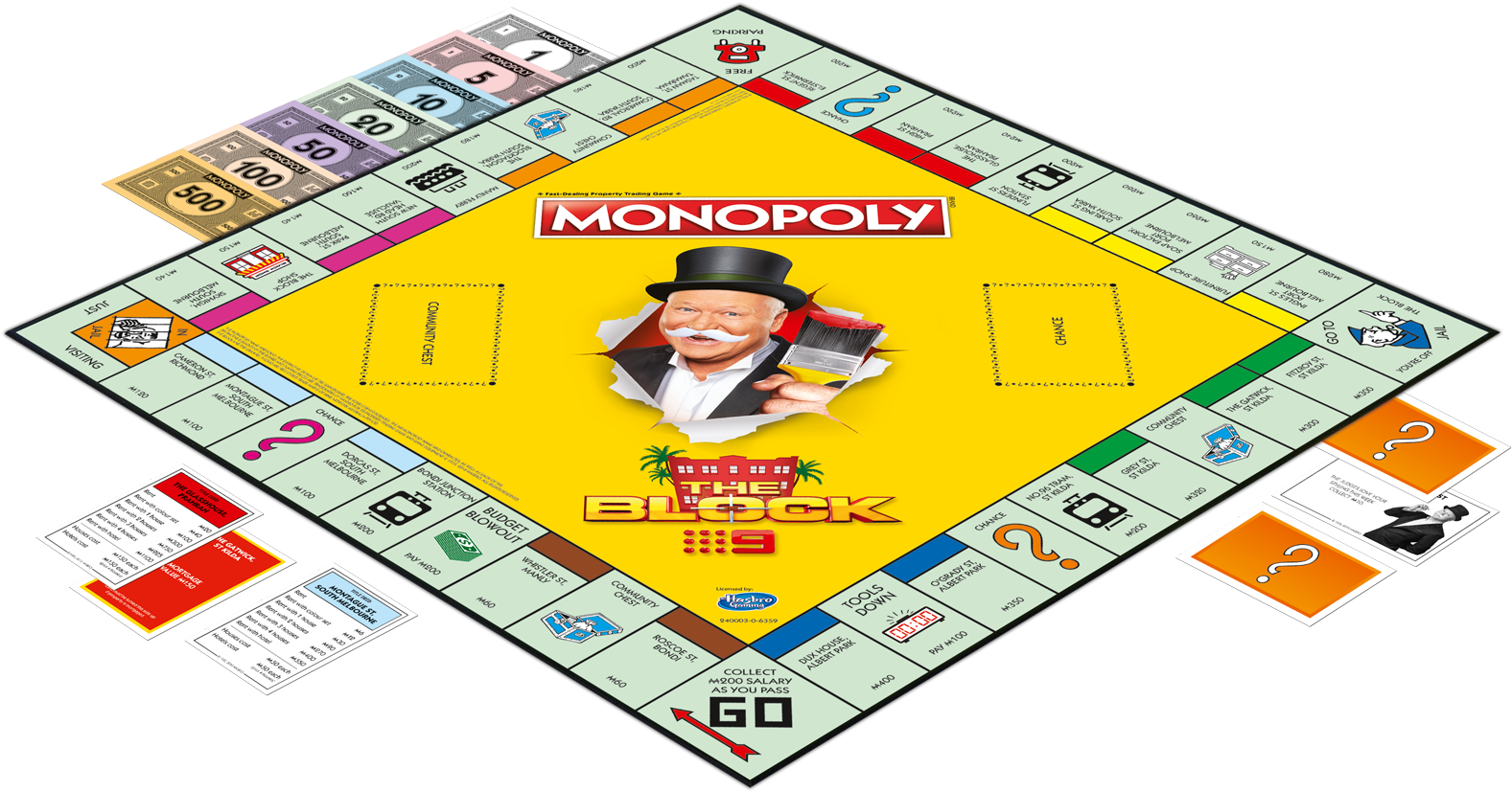 Download Transparent Monopoly Board Png - Block Monopoly - ClipartKey