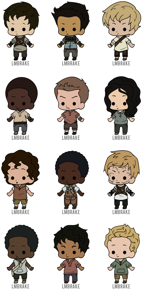 Download The Maze Runner Characters - Chibi Newt Maze Runner - ClipartKey