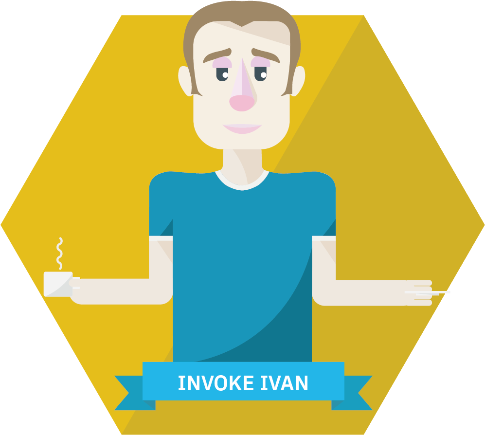 Download Invoke Ivan With Coffee Cup And Saucer - Illustration - ClipartKey