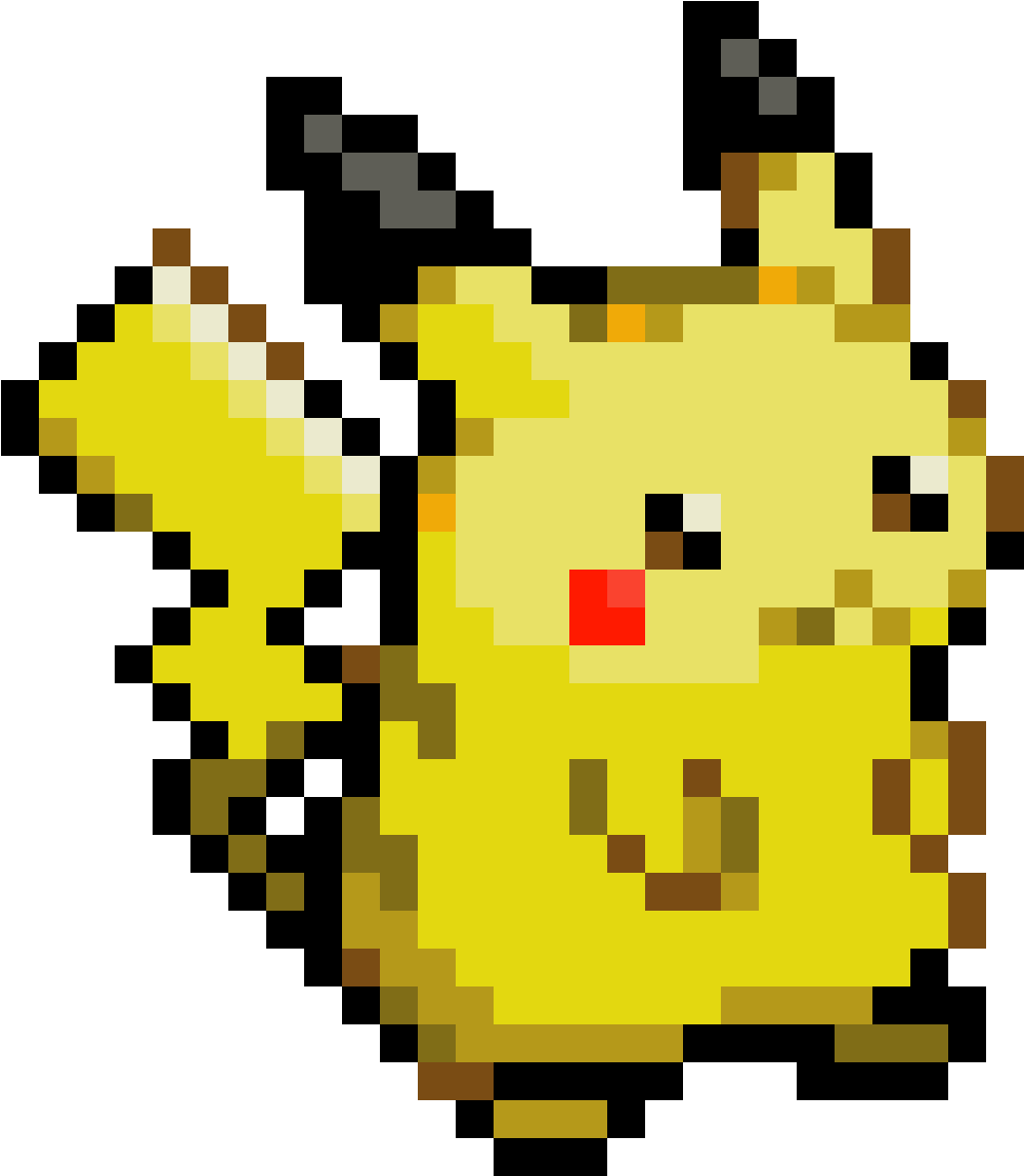 Download Pikachu Pokémon Yellow Image Pixel - 8 Bit Gif Png - ClipartKey