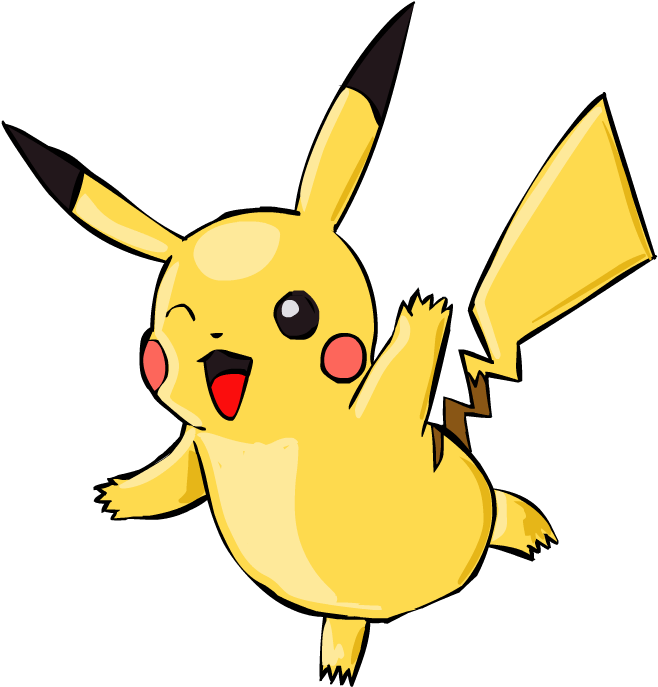 Download Pikachu - Moving Pikachu - ClipartKey