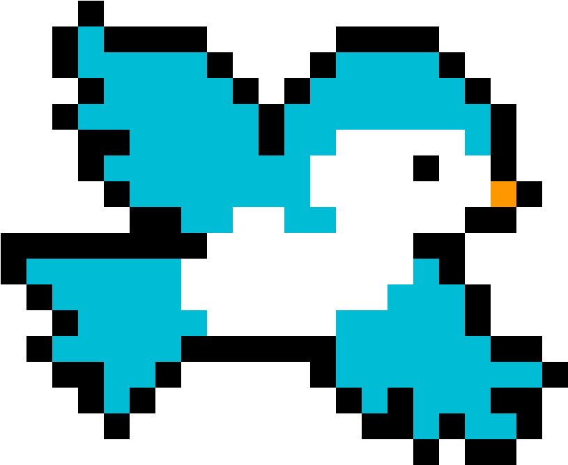 Download Blue Bird Pixel Art - ClipartKey