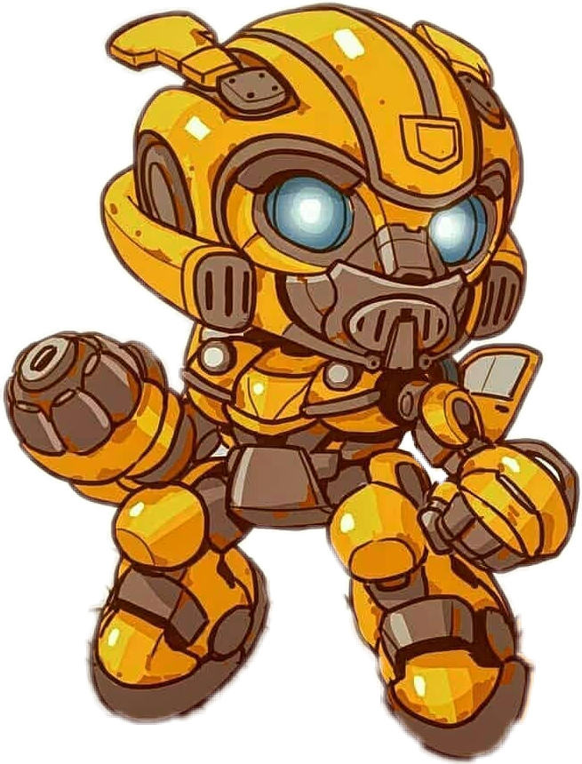 Download #transformers - Chibi Transformers Drawing Bumblebee - ClipartKey