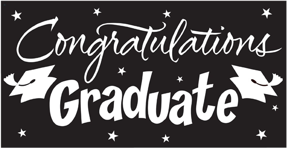 Download Congrats Graduate Black And White - ClipartKey