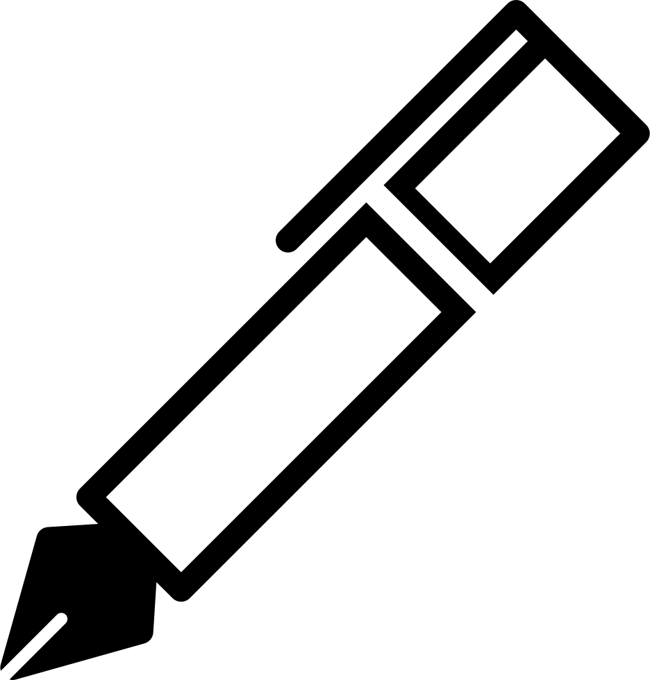 Download Calligraphy Pen - Icone Calligraphie - ClipartKey