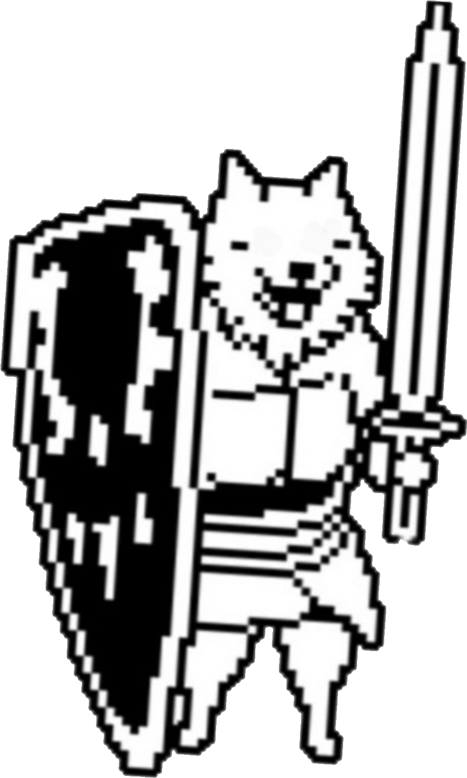 Download Undertale Lesser Dog Gif - ClipartKey