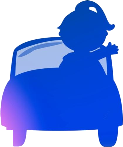 Download Transparent Girl Driving A Car Png Clip Art - Sitting - ClipartKey