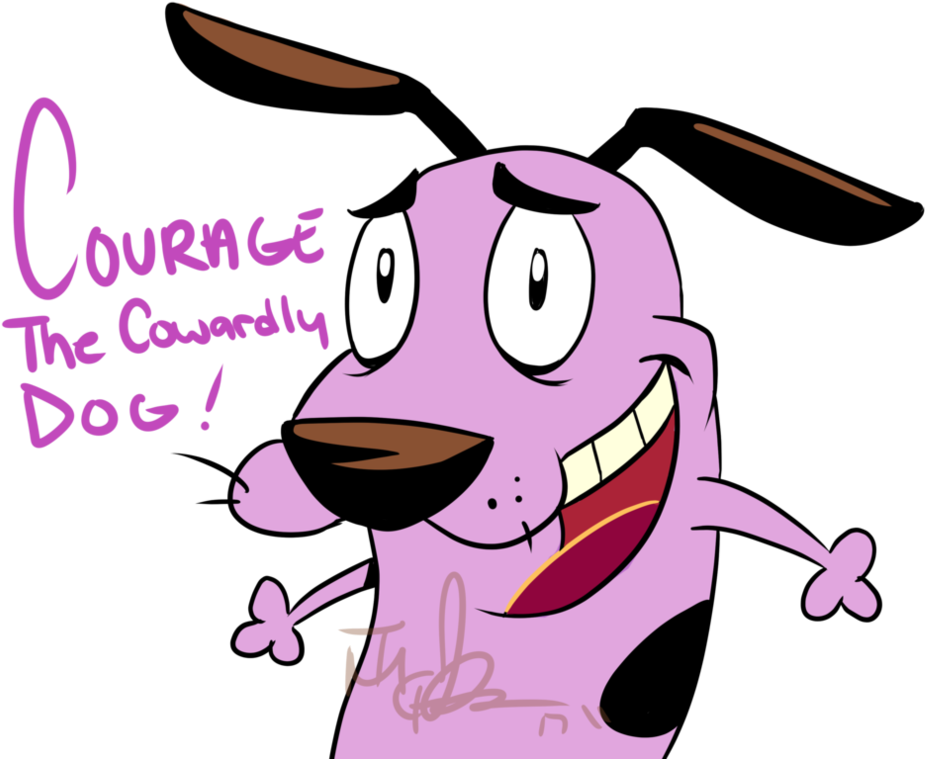 Download Courage The Cowardly Dog - Cartoon - ClipartKey