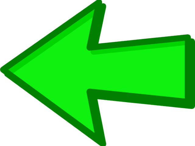 Download Arrow Clipart Green - Left Pointing Arrow Png - ClipartKey
