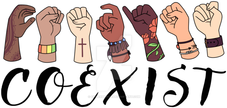 Download Coexist Art - ClipartKey