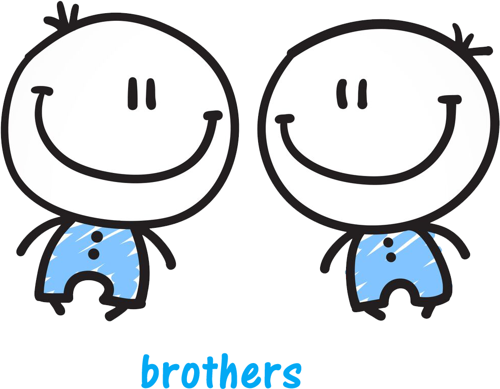 Download Transparent Brothers Png - Twins Text - ClipartKey