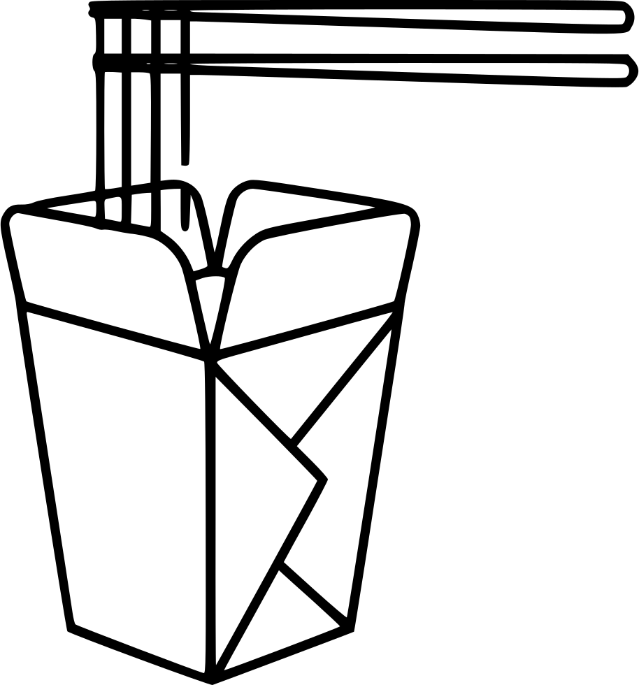 Download Chinese Food - Line Art - ClipartKey