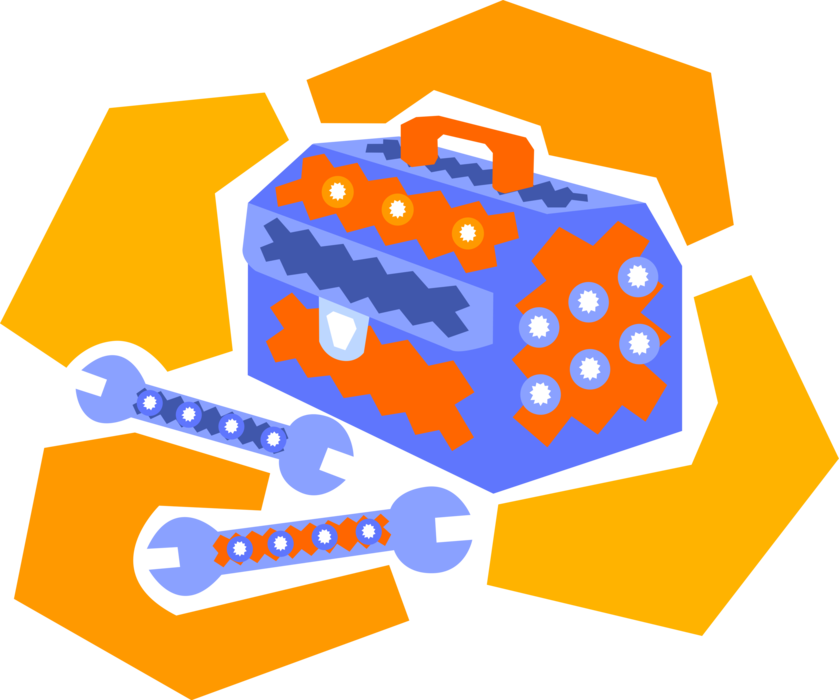 Download Vector Illustration Of Toolbox, Toolkit, Tool Chest - ClipartKey