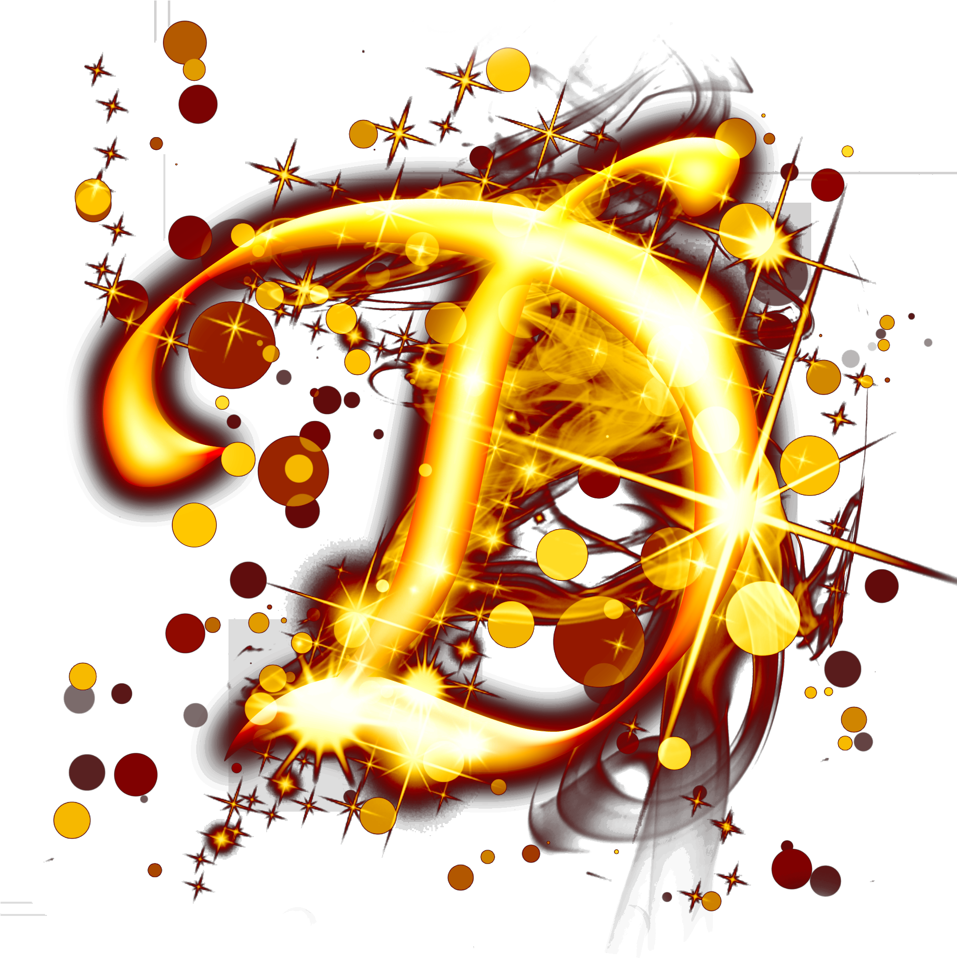 Download Transparent Word Wall Clipart - Gold Light Effect Letters Psd ...