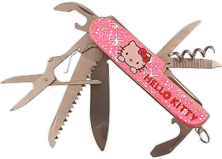 Download #knife #hellokitty #pink #hello #kitty #gore #blade ...