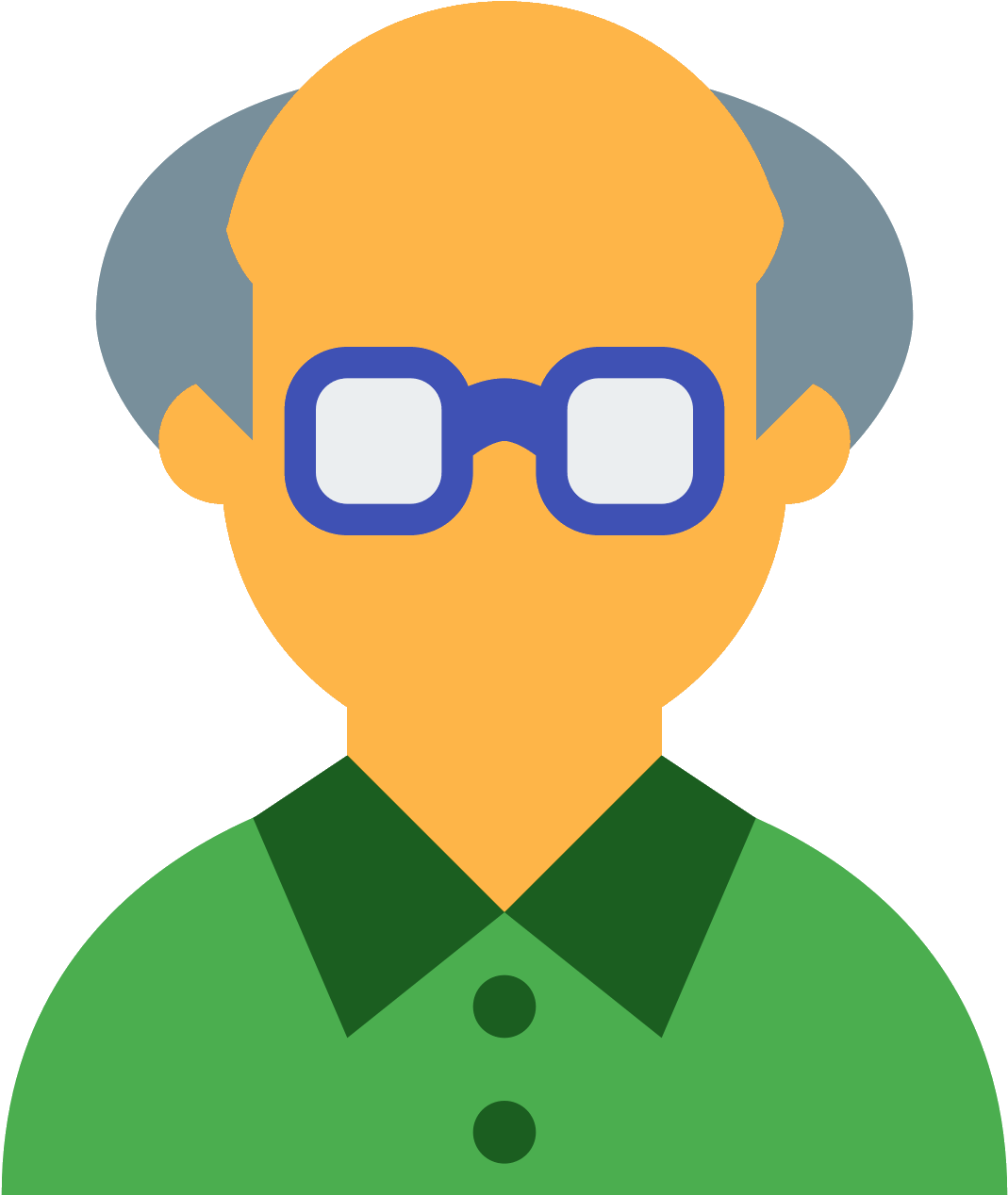 Download Elder Cleaning - Old Man Icon Png - ClipartKey