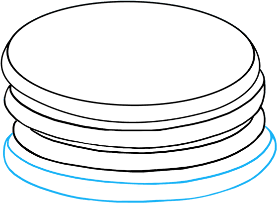 Download How To Draw Pancakes - Circle - ClipartKey
