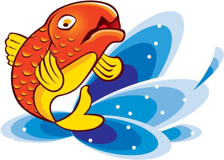 Download Clip Art Koi Fish Cartoon - Cá Chép Hoạt Hình - ClipartKey