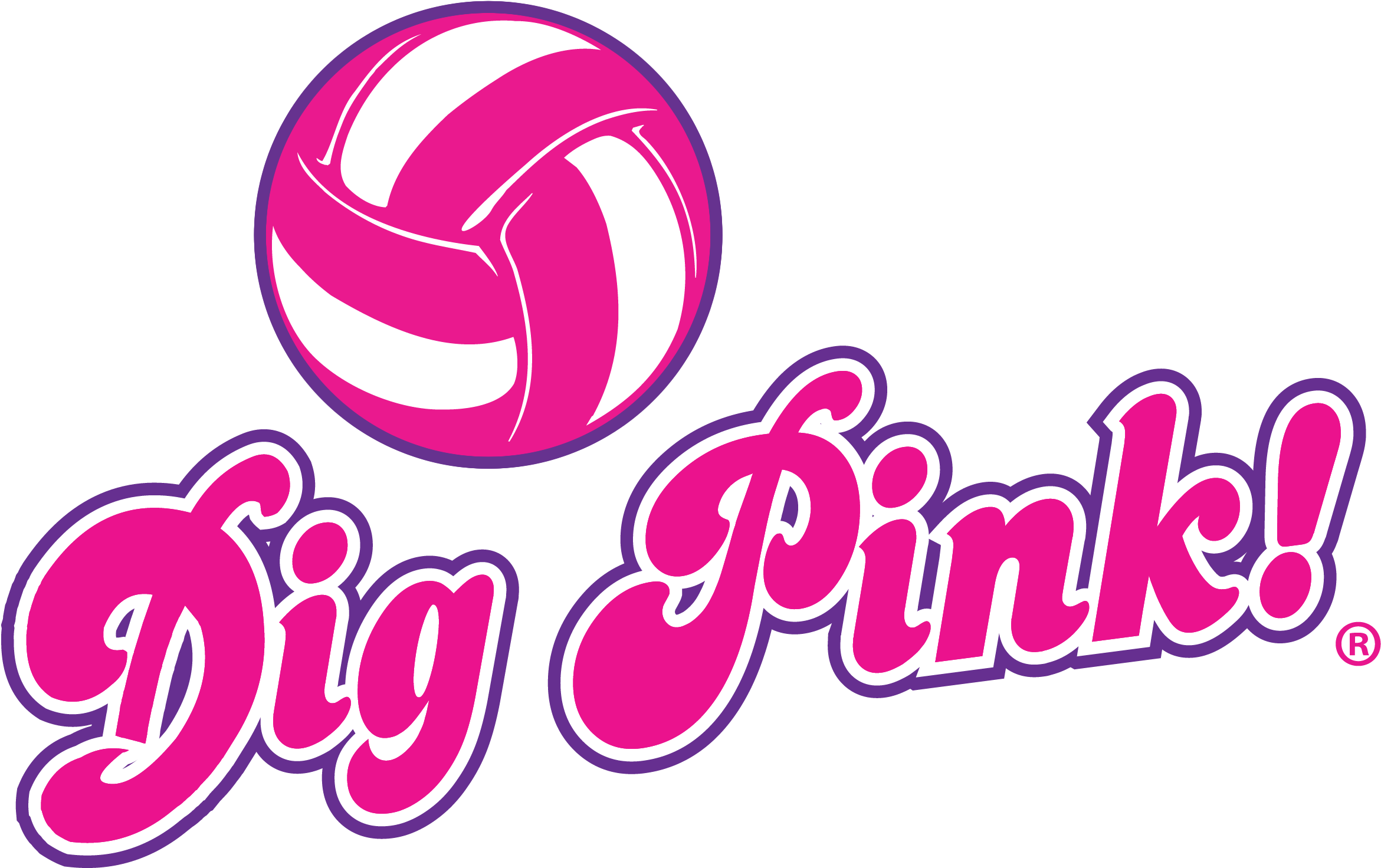 Download Dig Pink Cliparts - Dig Pink Volleyball - ClipartKey