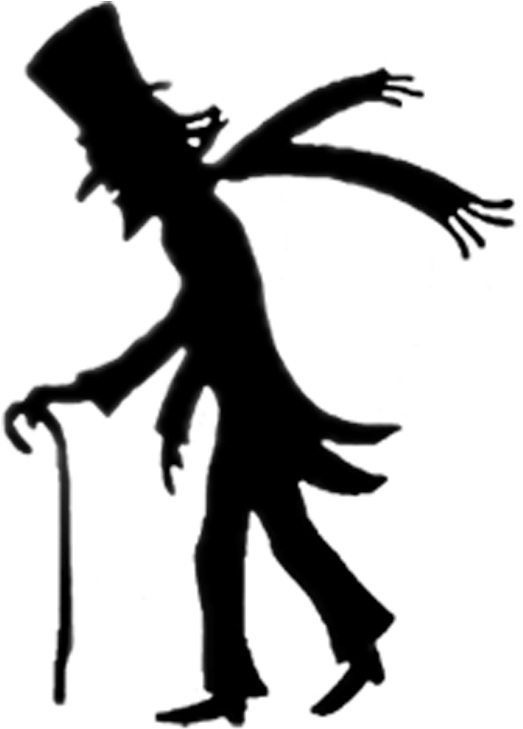 Download Scrooge Silhouette Png - Christmas Carol Scrooge Silhouette ...