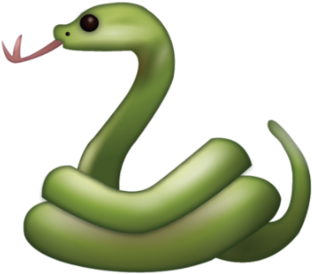 Download #snake #emoji - Transparent Iphone Emoji Png - ClipartKey