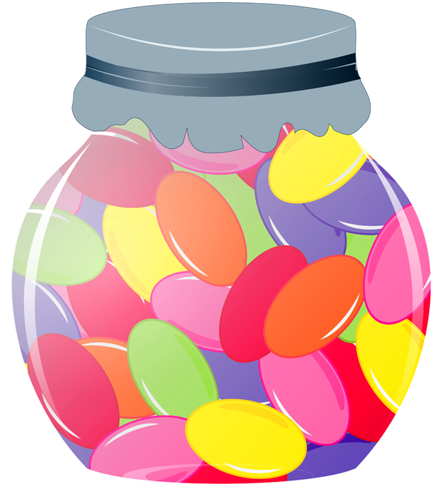 Download Jelly Bean Jar Clipart - Jar Of Jelly Beans Clip Art - ClipartKey