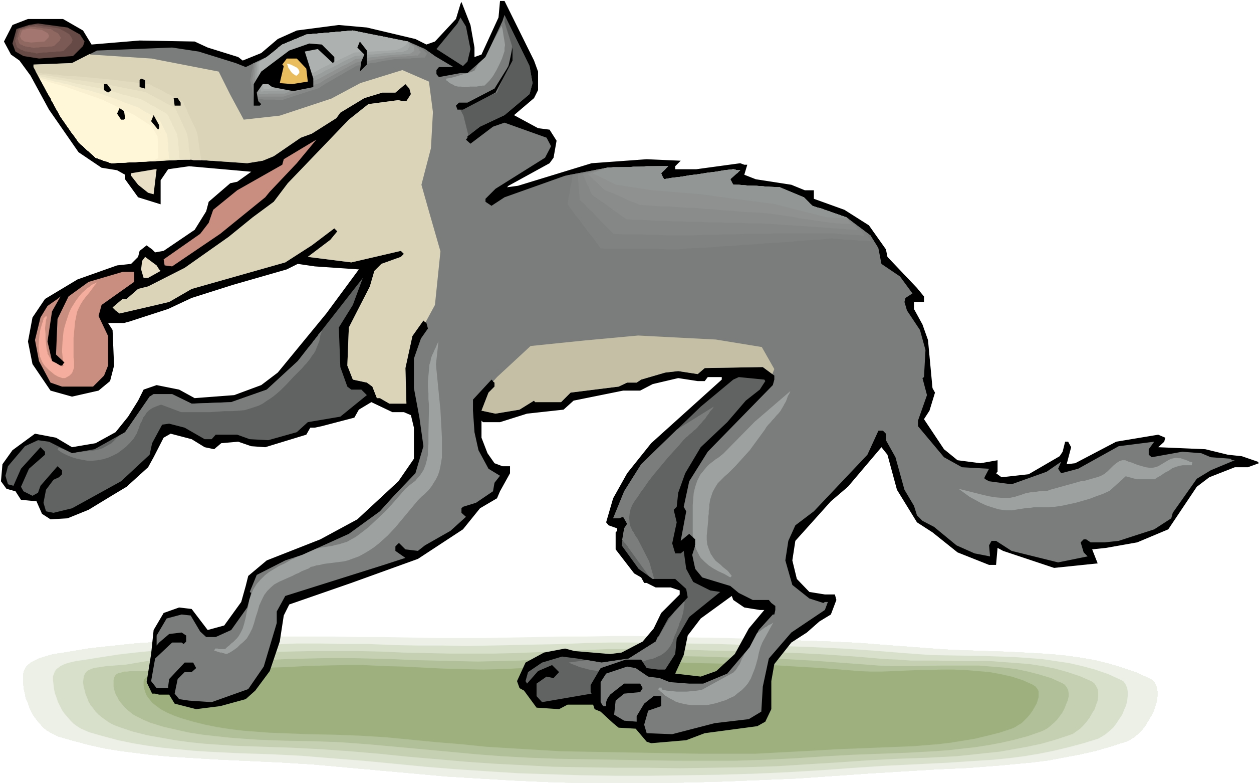 Download Wolf Free Animated Cliparts Clip Art Transparent Png - Cartoon ...