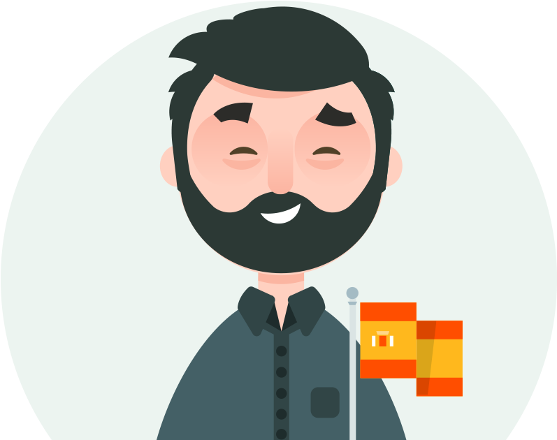 Download Moustache Clipart Spanish - Spaniard Clipart - ClipartKey