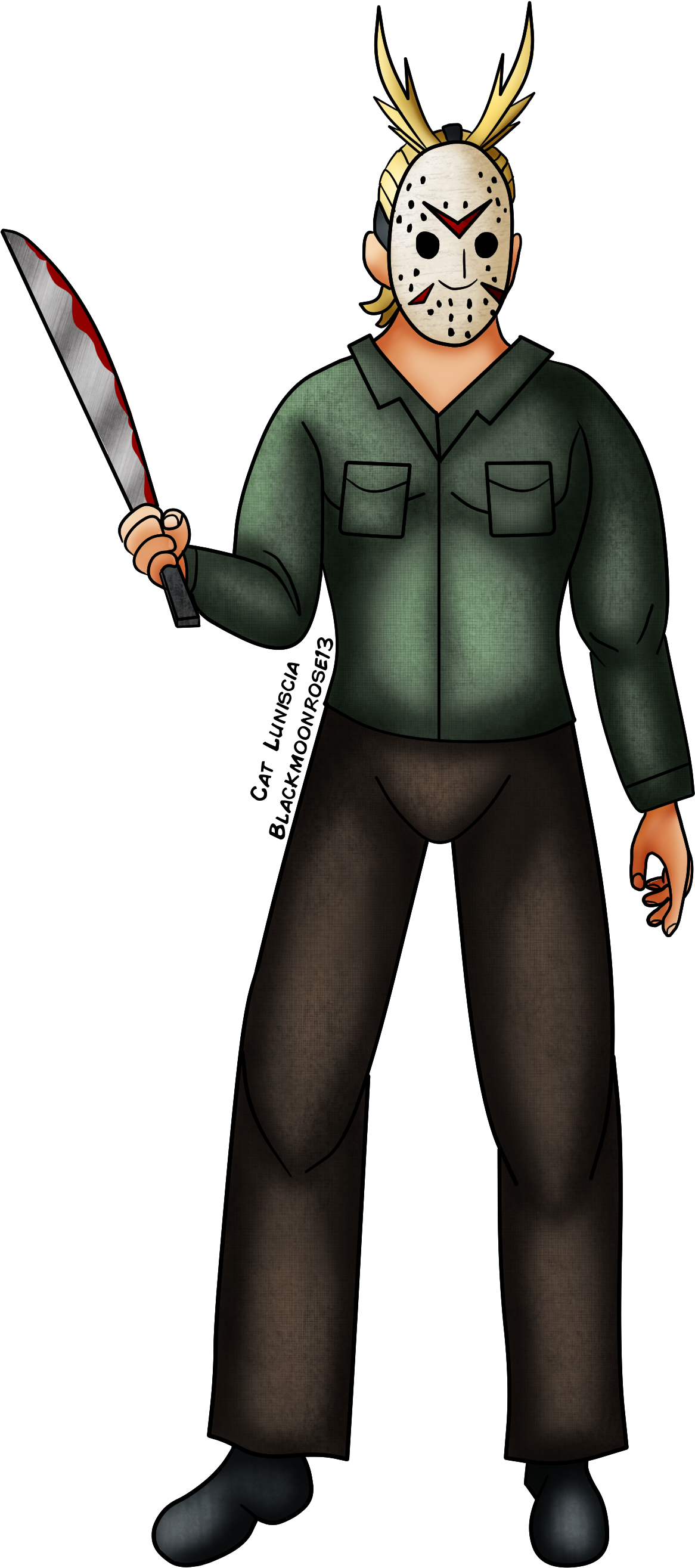 Download Jason Voorhees All Might - Cartoon - ClipartKey