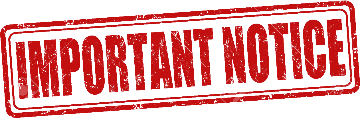 Download Png Important Notice Transparent Important Notice - Important ...