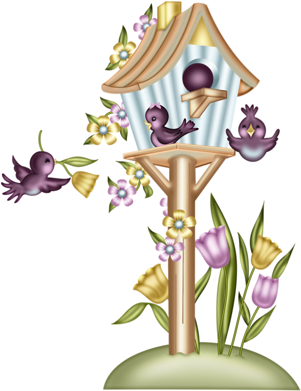 Download Transparent Wooden House Clipart - Desenho Colorido De Flore ...