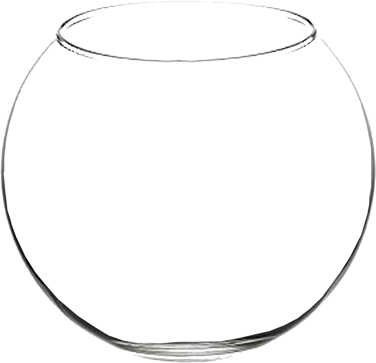 Download Goldfish Bowl Transparent Background - Circle - ClipartKey