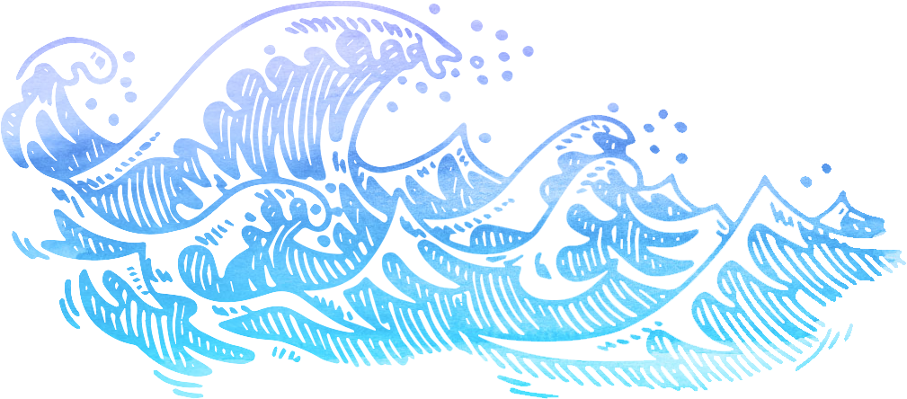 Download Transparent Wave Hello Clipart - Ocean Wave Line Drawing ...