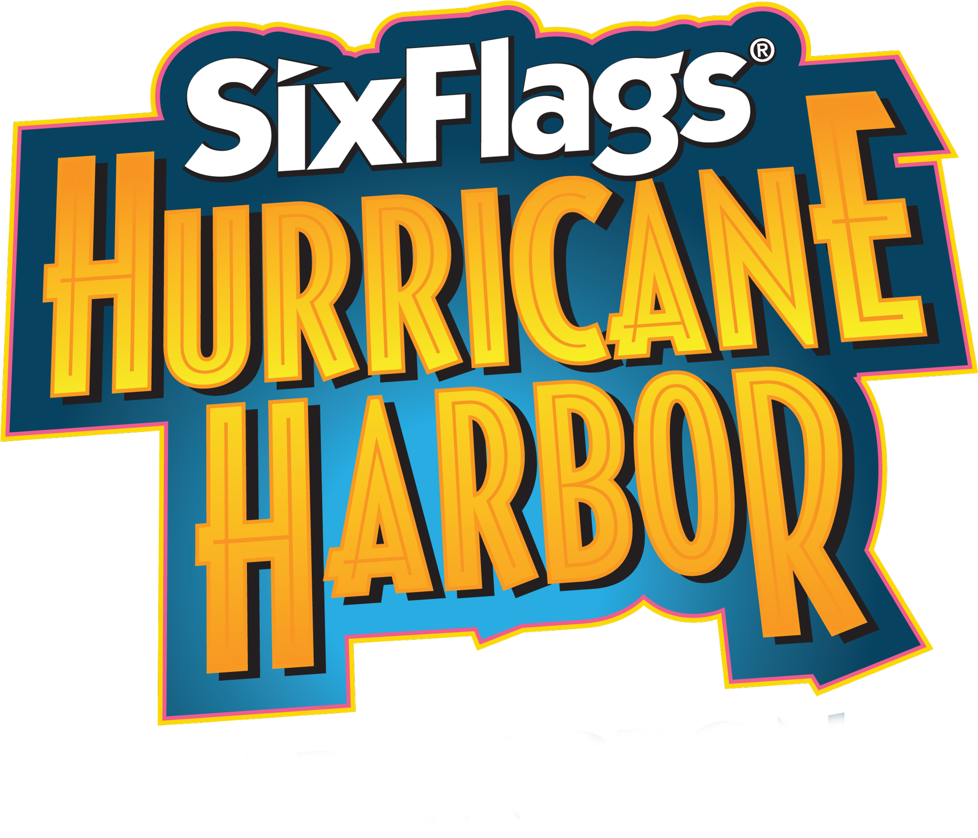 Download Six Flags Hurricane Harbor Logo - ClipartKey