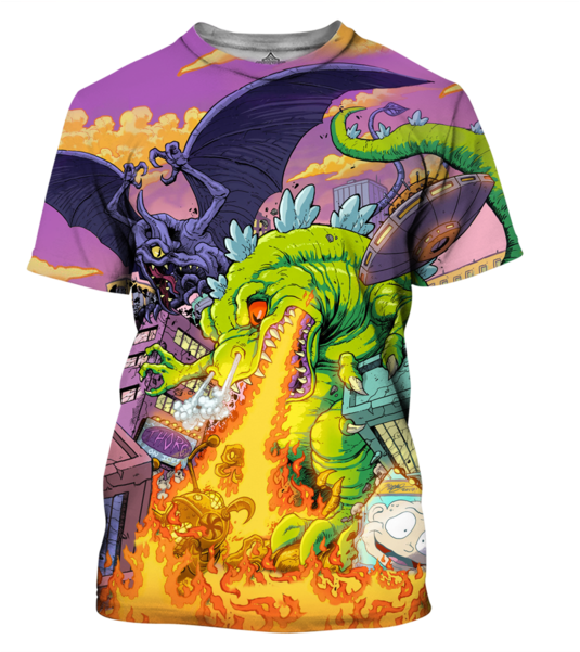 Download Transparent Reptar Png - Rugrats Godzilla - ClipartKey