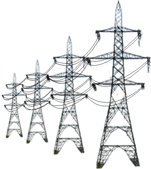 Download Png Free Download Mart - Power Lines - ClipartKey