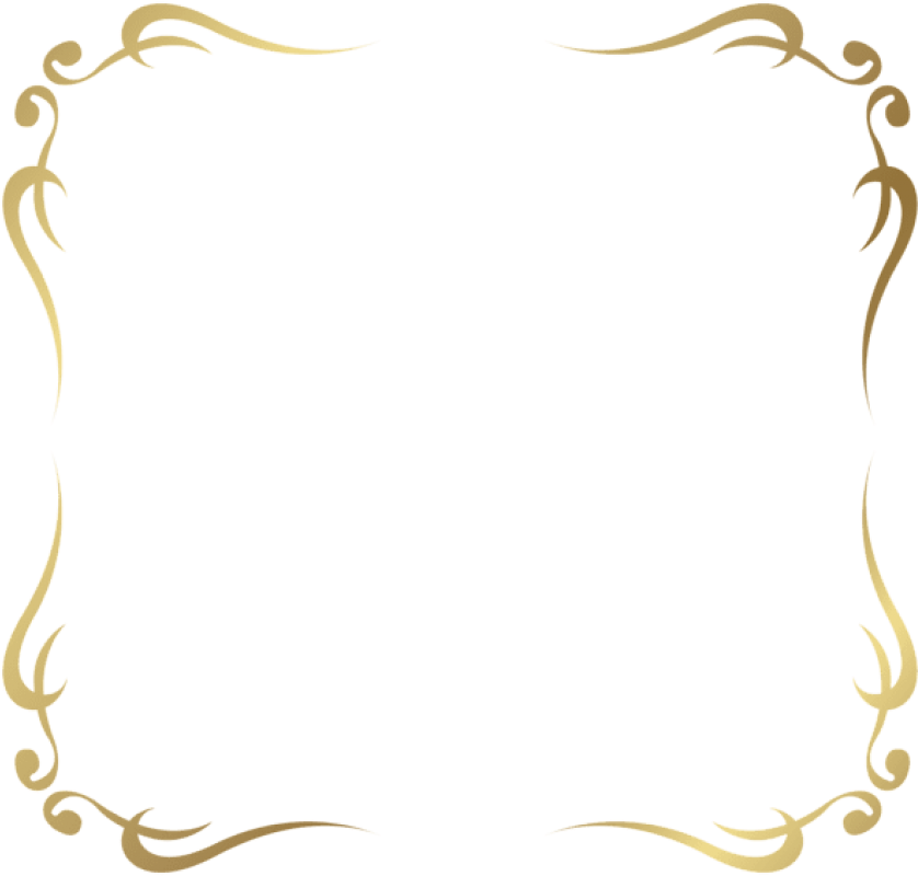 Download Decorative Frame Png - Fancy Gold Border Png - ClipartKey