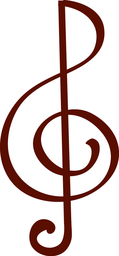 Download Danielle M - Transparent Red Treble Clef - ClipartKey