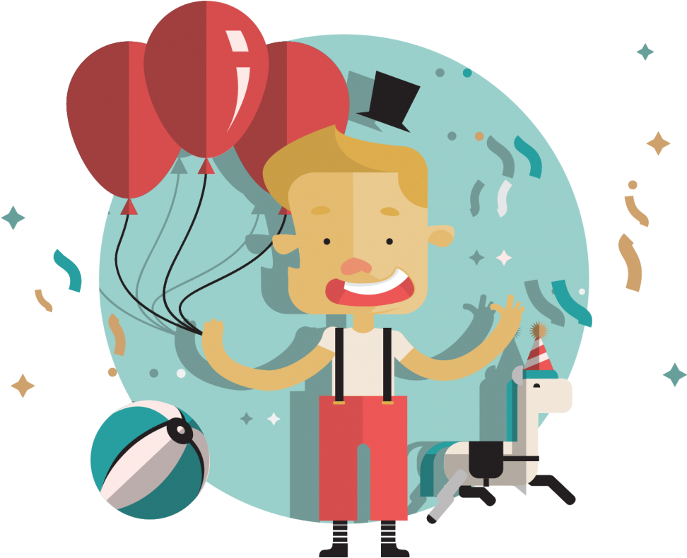 Download Kids Party Entertainment Entertainer - Illustration - ClipartKey