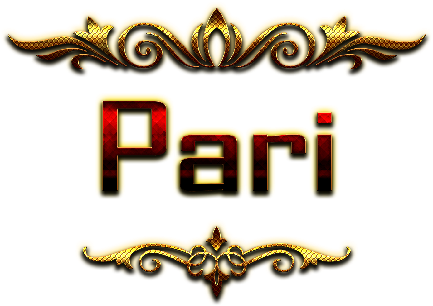 Download Pari Decorative Name Png - ClipartKey