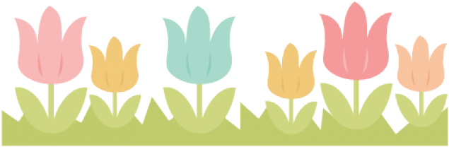 Download Spring Borders - Easter Flowers Clipart Cute - ClipartKey