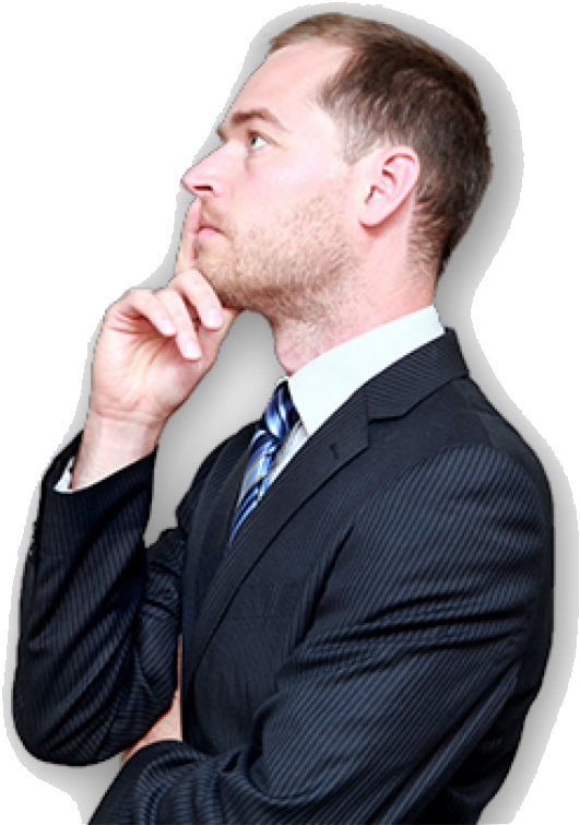 Download Businessman Thinking - Thinking Man Png - ClipartKey