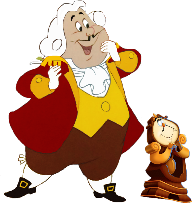 Download Disney Princess Wiki - Cogsworth Human - ClipartKey