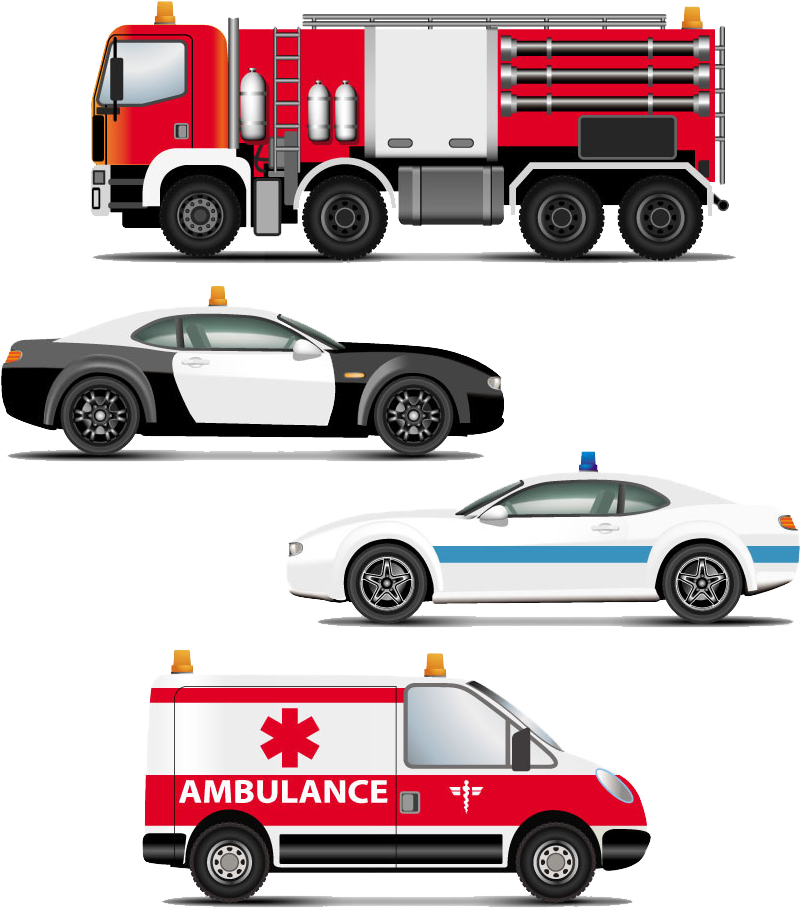 Download Clip Art Fire Truck Ambulance Police Car - Polis Car Clip Art ...