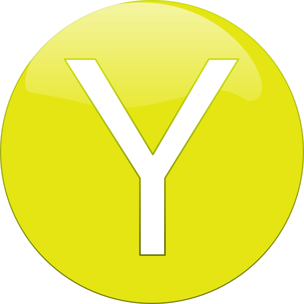 Download Yellow Button Clip Stroke Y Text Svg Clip Arts - Circle ...