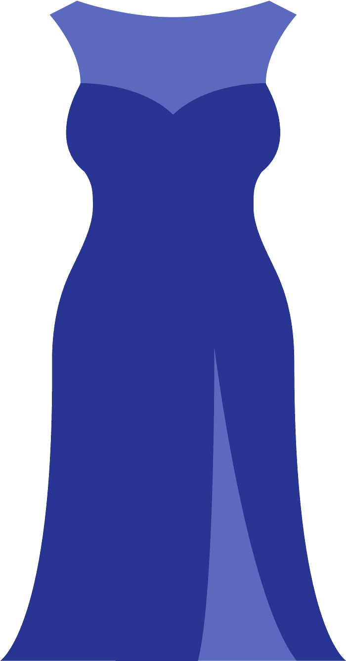 Download Prom Dress Icon Dresses - Blue Png Dress Logo - ClipartKey