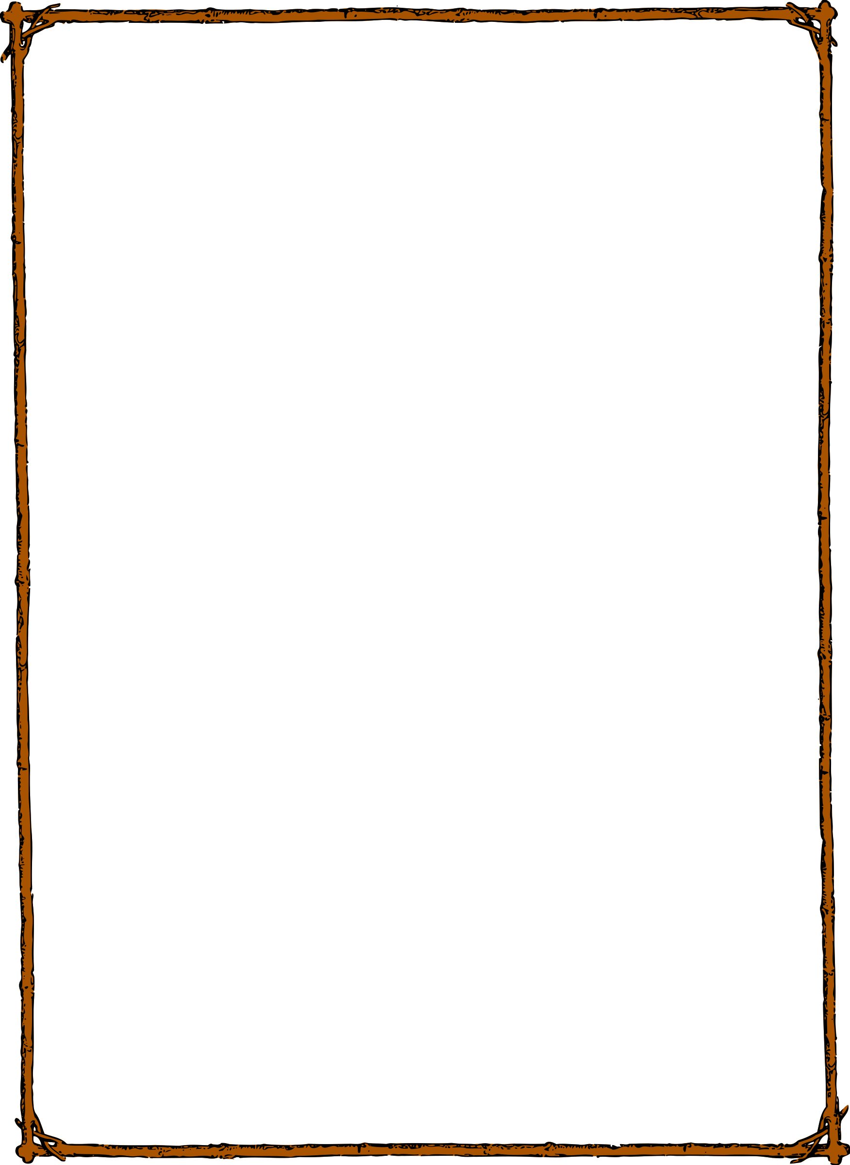 Download Frame Colour Medium Image - Twig Border Clipart - ClipartKey