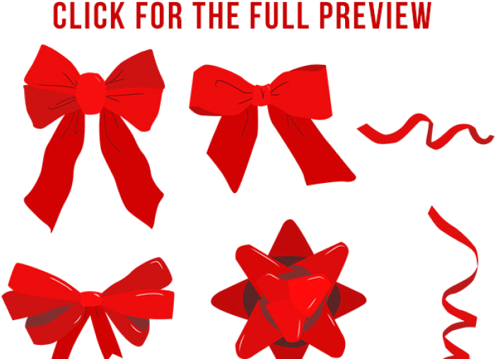 Download Christmas Bow Holiday Bows Ribbons Clipart Ribbon Transparent ...