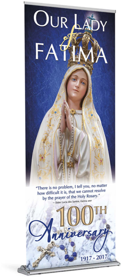 Download Our Lady Of Fatima Banner - ClipartKey