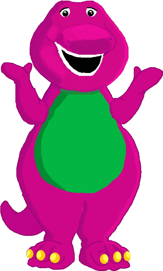 Download Barney Transparent Fame 2009 Graphic Black And White - Cartoon ...